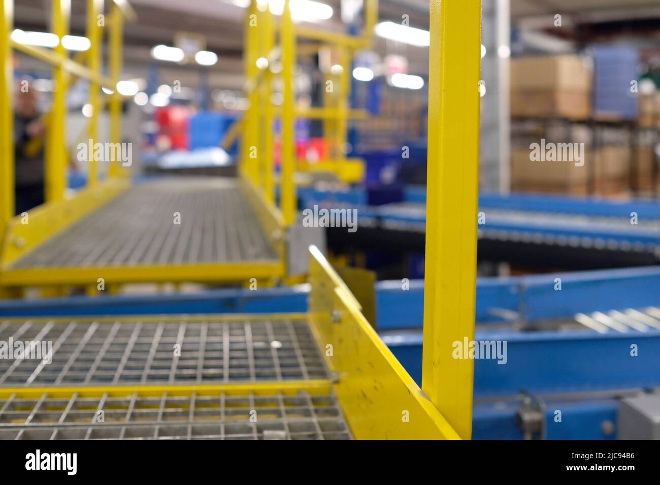 Inside a logistics and distribution warehouse Stock Photo - Alamy