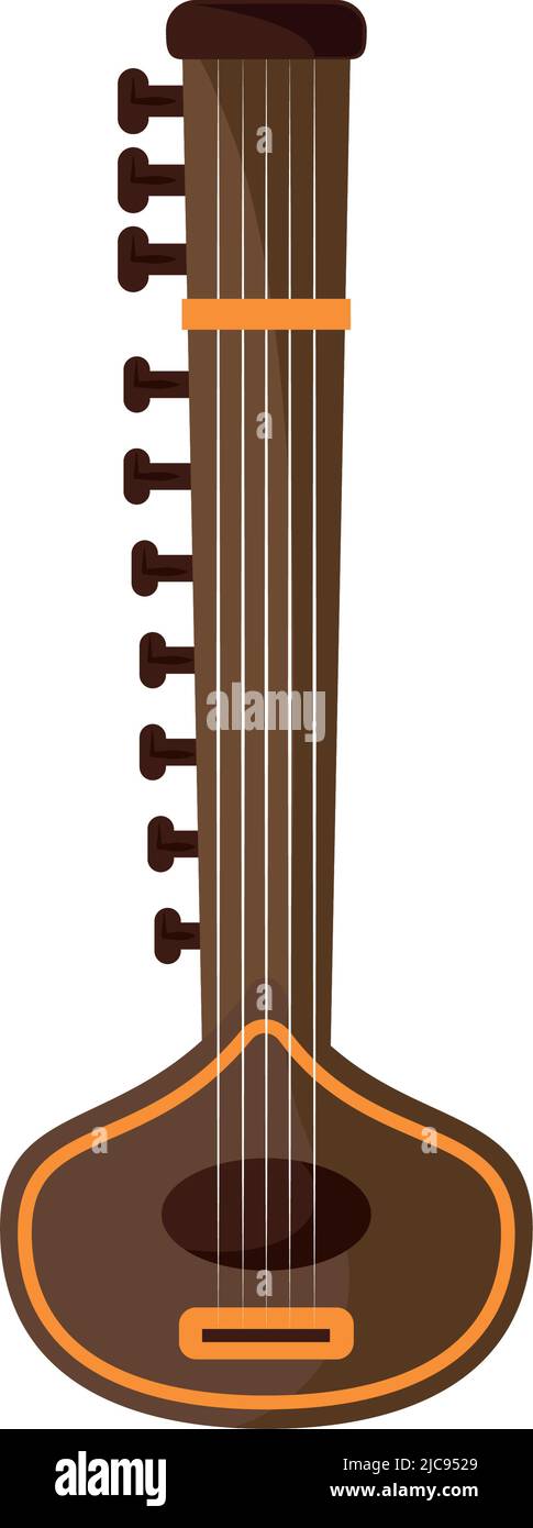 sitar instrument music Stock Vector Image & Art - Alamy