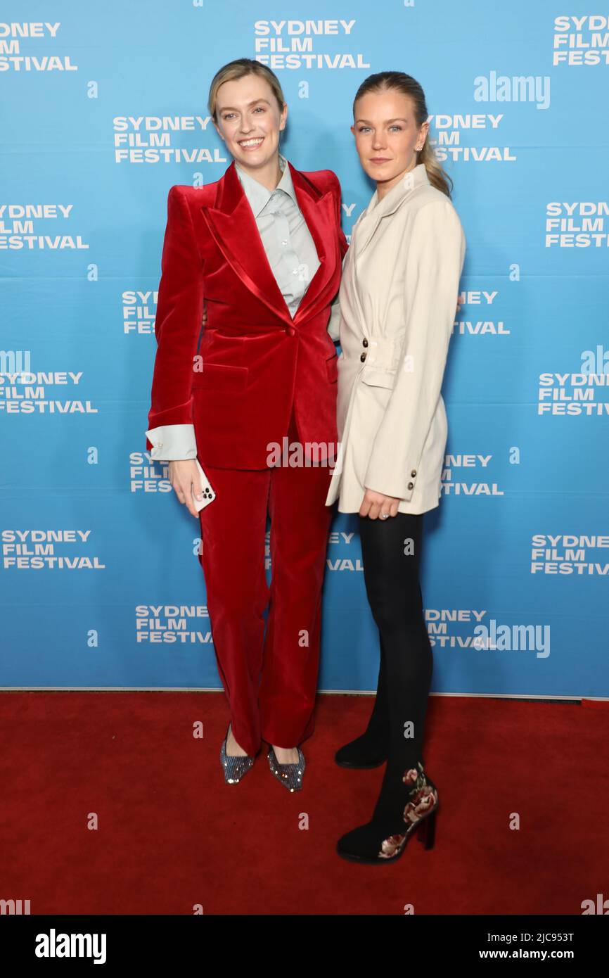 Sydney, Australia. 11th June 2022. Director Gracie Otto and cast member ...