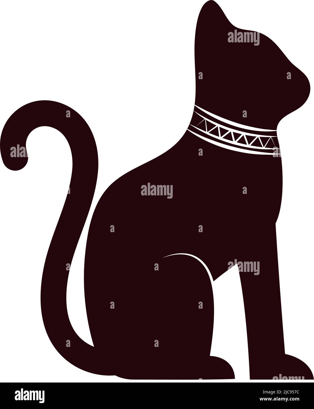 Egyptian cat goddess statue Cut Out Stock Images & Pictures - Alamy