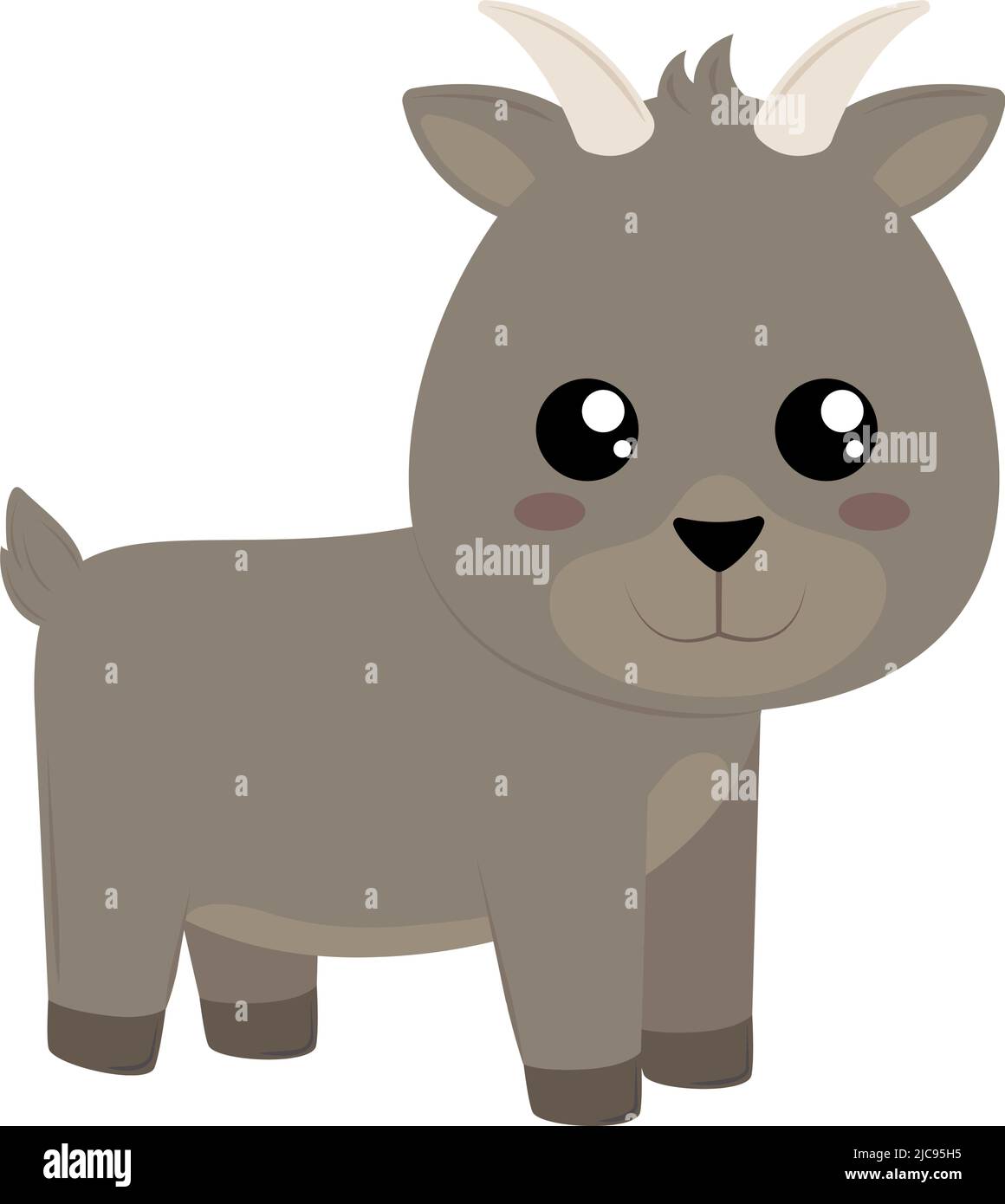 cute goat icon Stock Vector Image & Art - Alamy