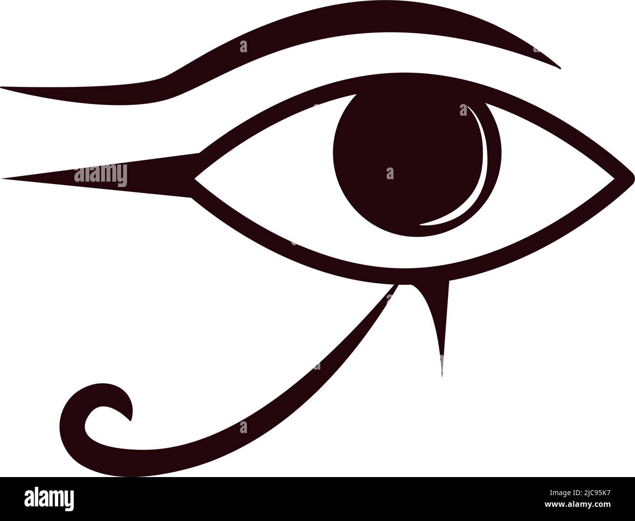 Egyptian eye hieroglyph spiritual Stock Vector Images - Alamy
