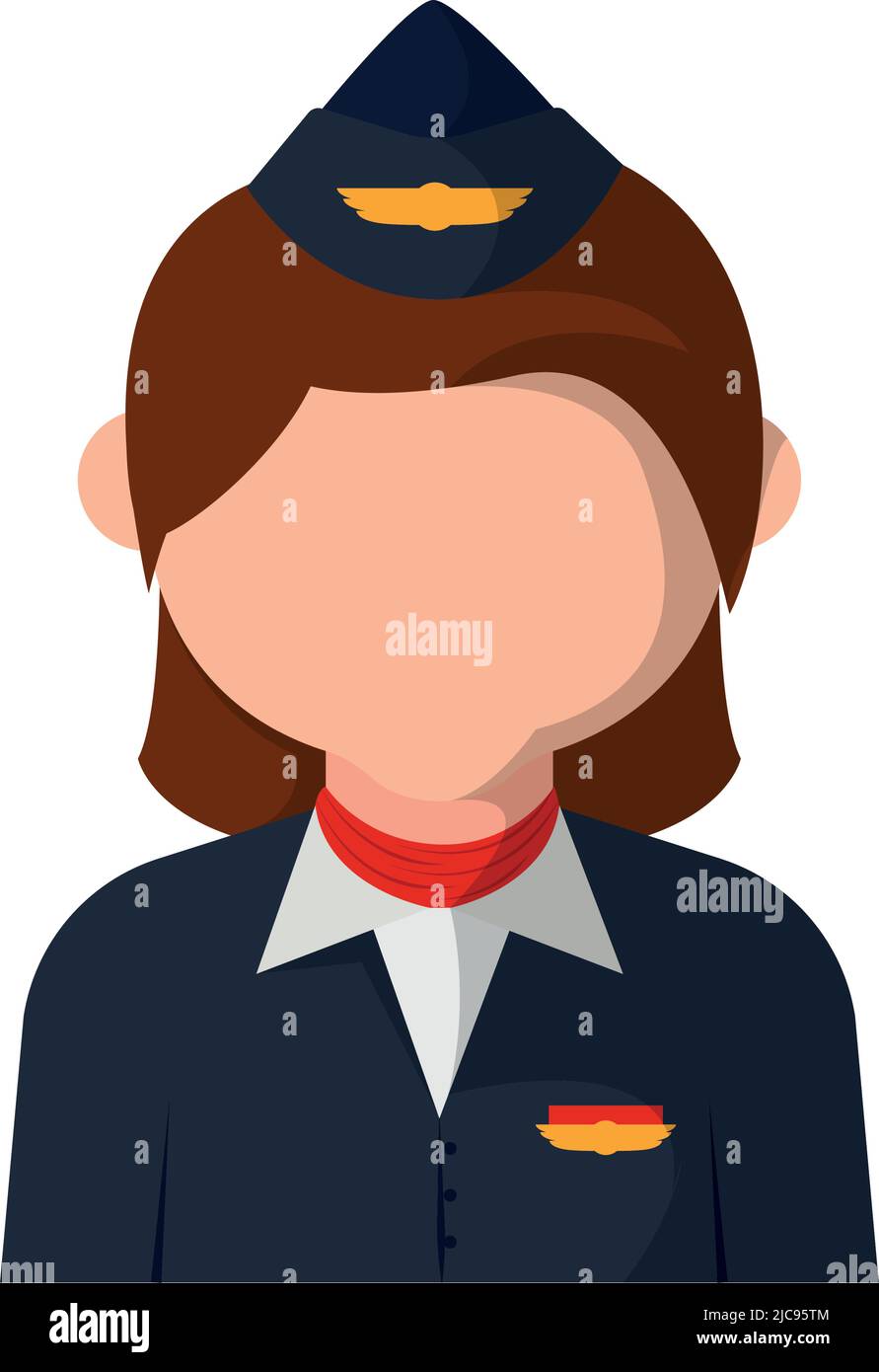 pilot woman profession Stock Vector Image & Art - Alamy