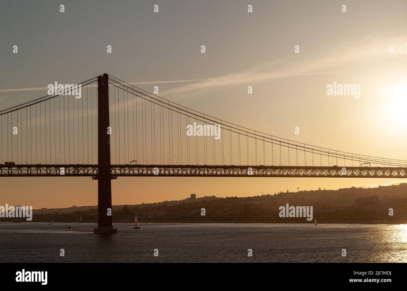 Vasco da Gama Bridge over Tagus river, Lisbon, Portugal Stock Photo - Alamy