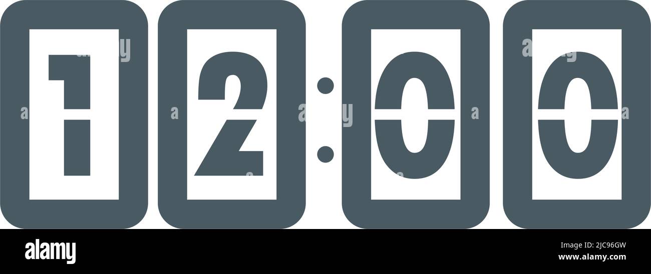 digital clock time Stock Vector Image & Art - Alamy