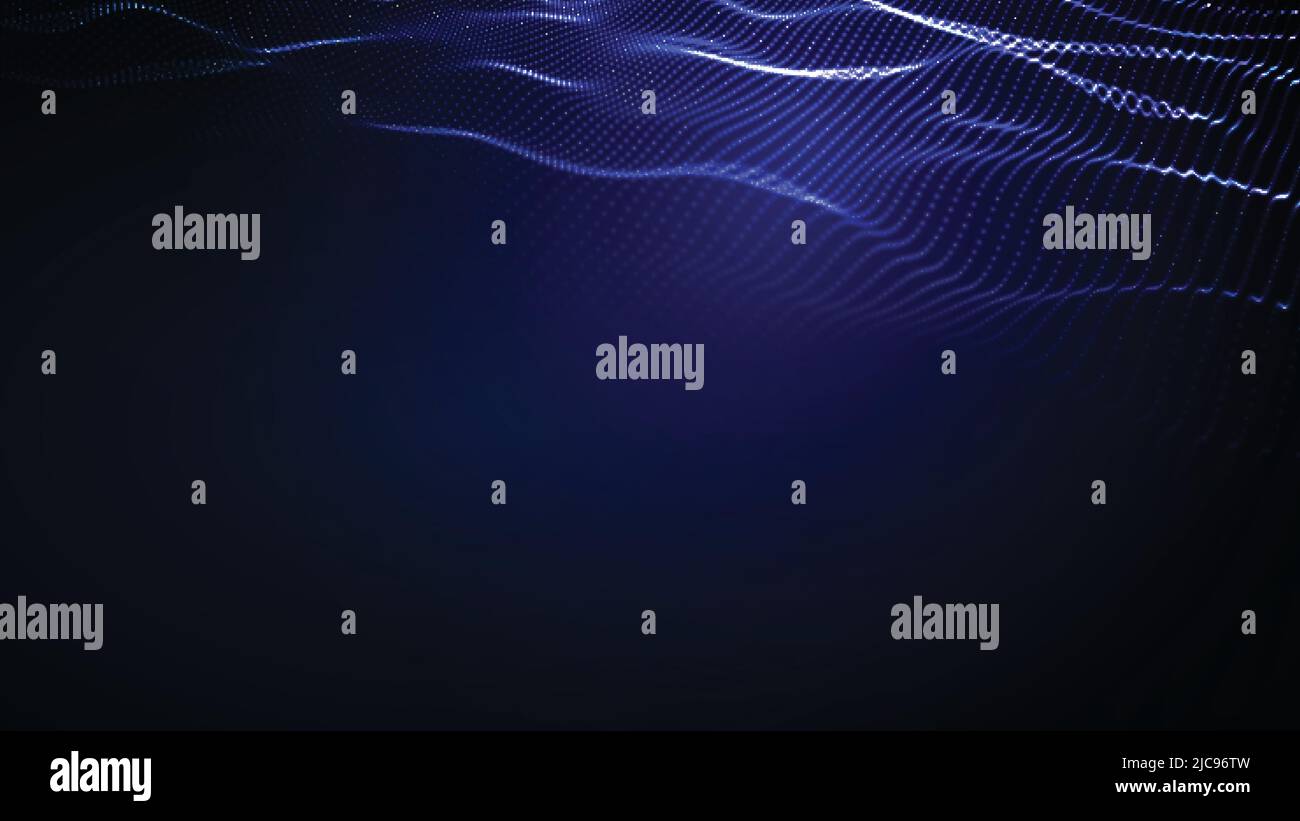 glowing abstract digital wave particles. Futuristic vector illustration ...