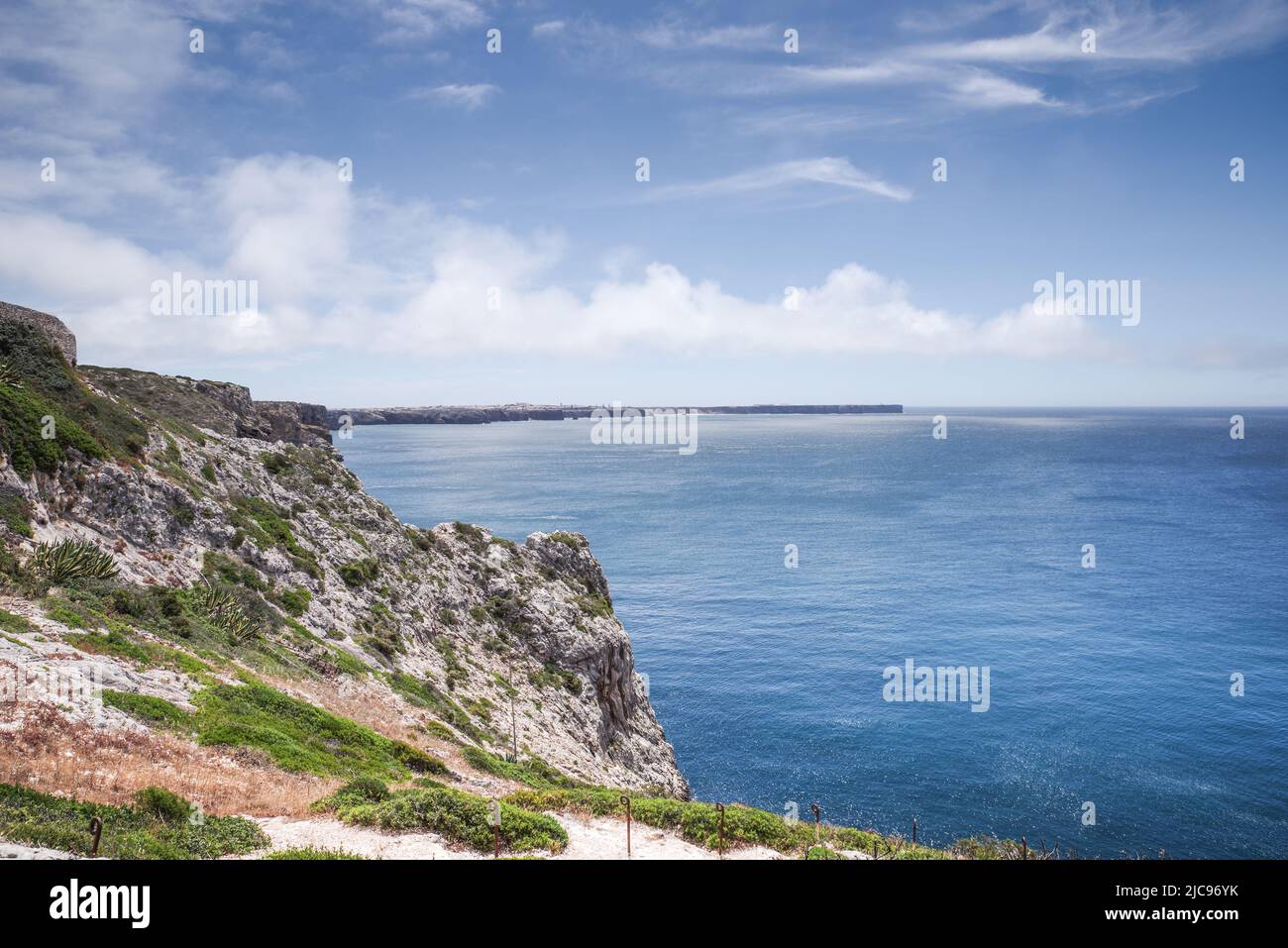 View of Sagres Point (Ponta de Sagres) from Fortress of Beliche ...