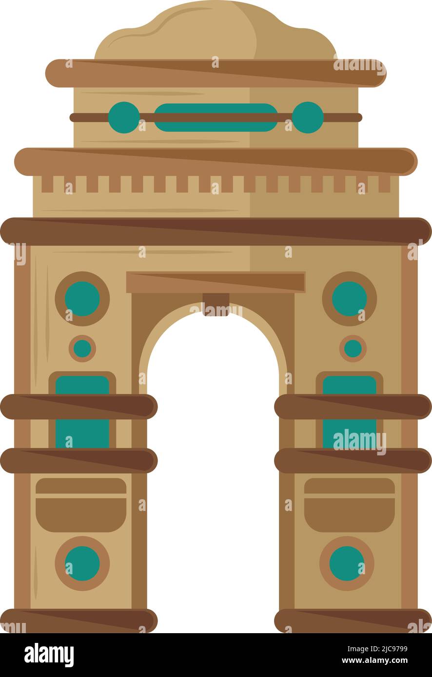 india gate landmark Stock Vector Image & Art - Alamy