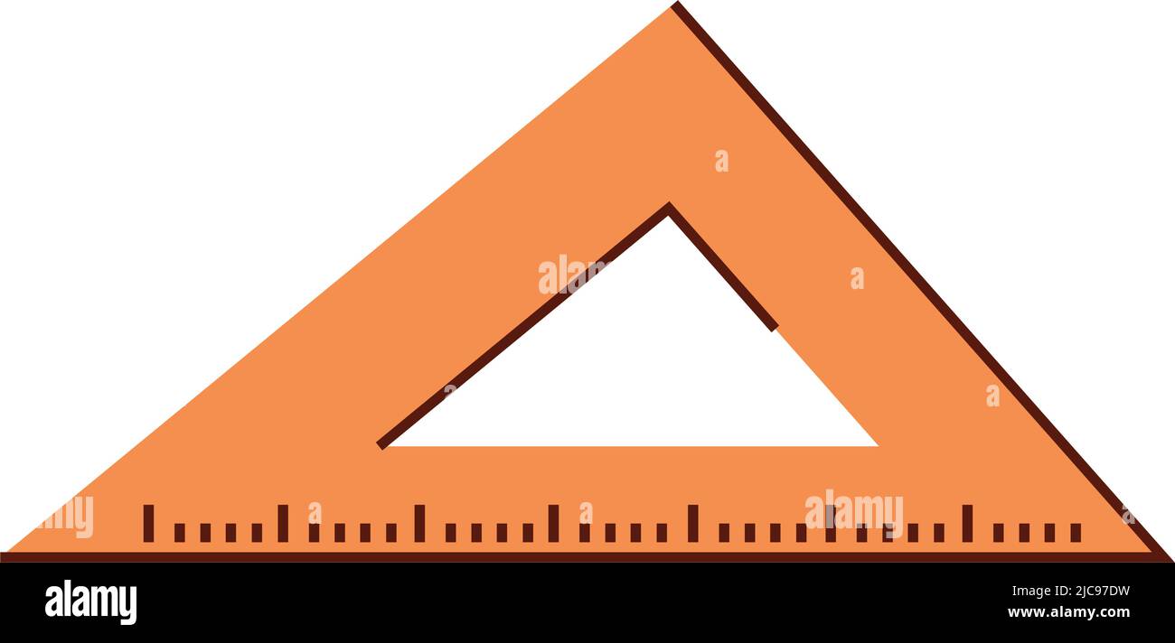 triangle ruler school supply Stock Vector Image & Art - Alamy