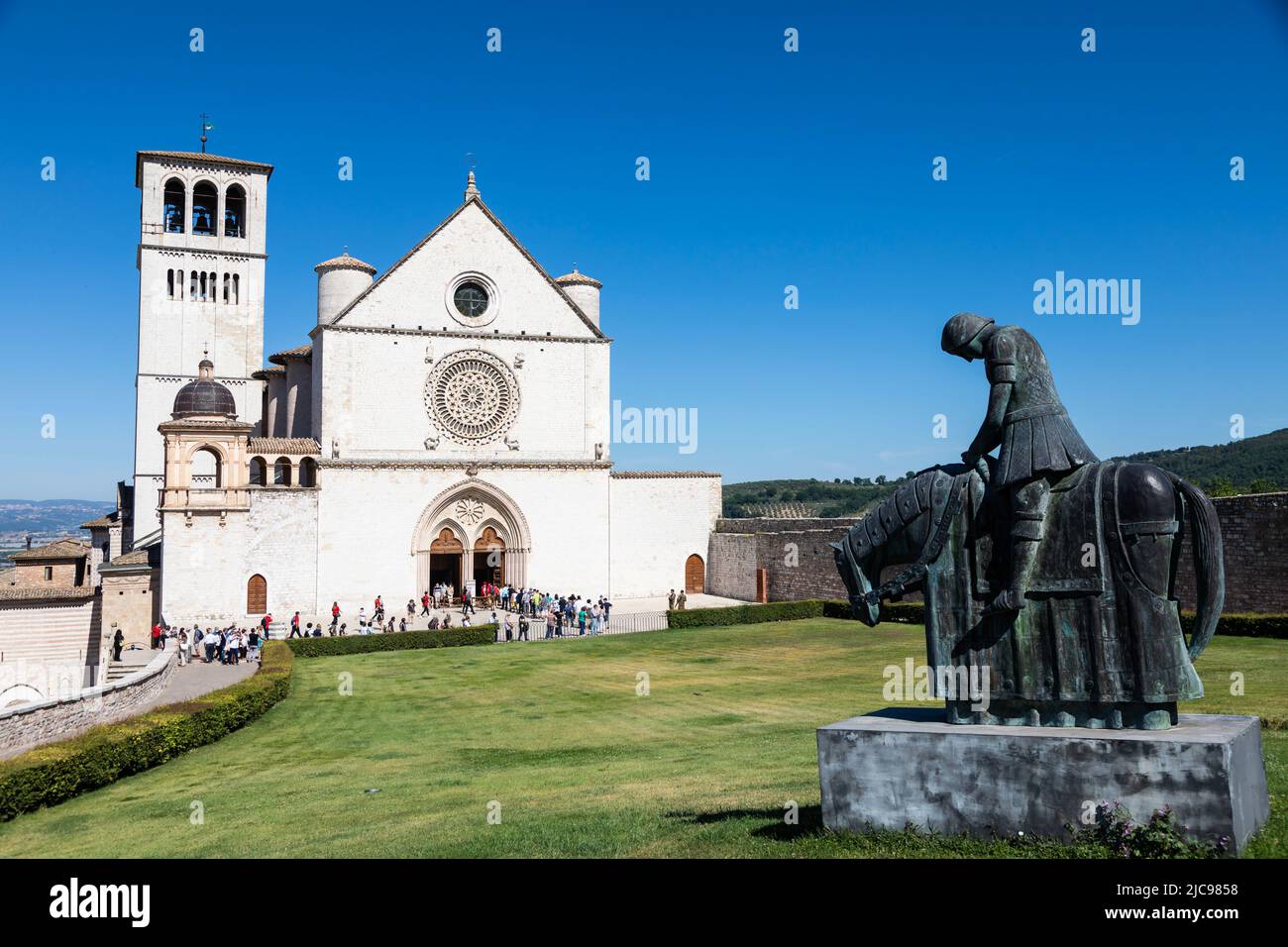 Assisi village in Umbria region, Italy - circa June 2021: the most ...