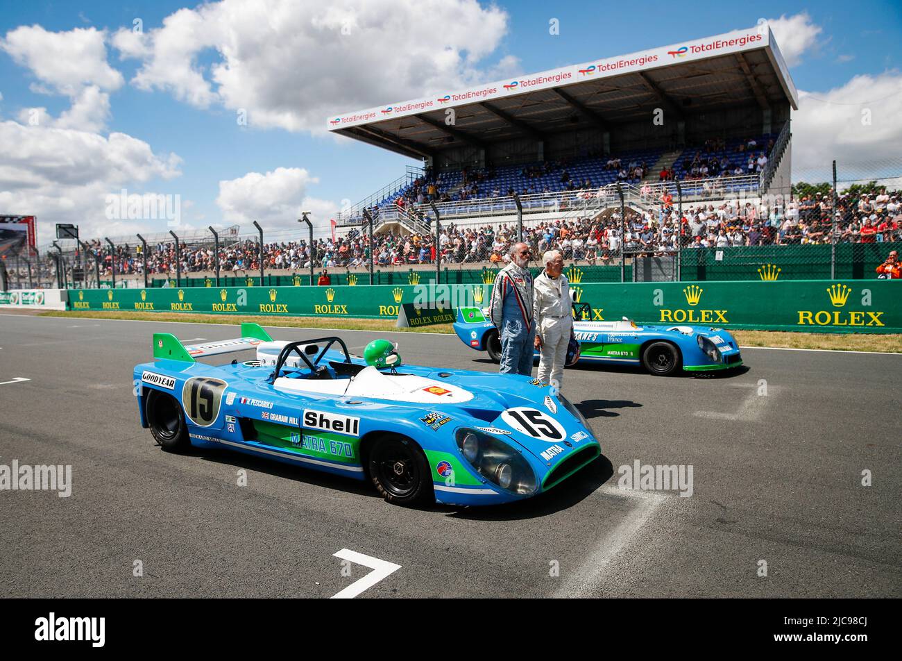 Henri Pescarolo, Matra MS670, with winning car of 1972 edition with ...