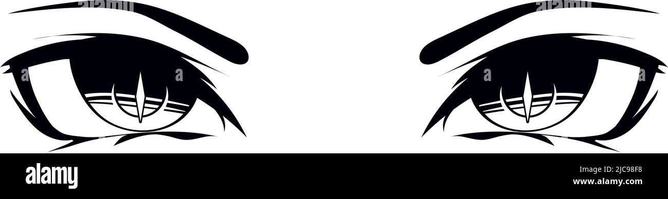 anime female eyes Stock Vector Image & Art - Alamy