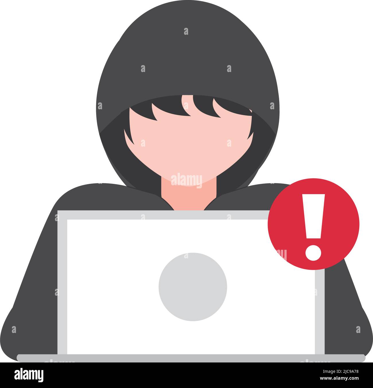 hacker phishing with laptop Stock Vector Image & Art - Alamy