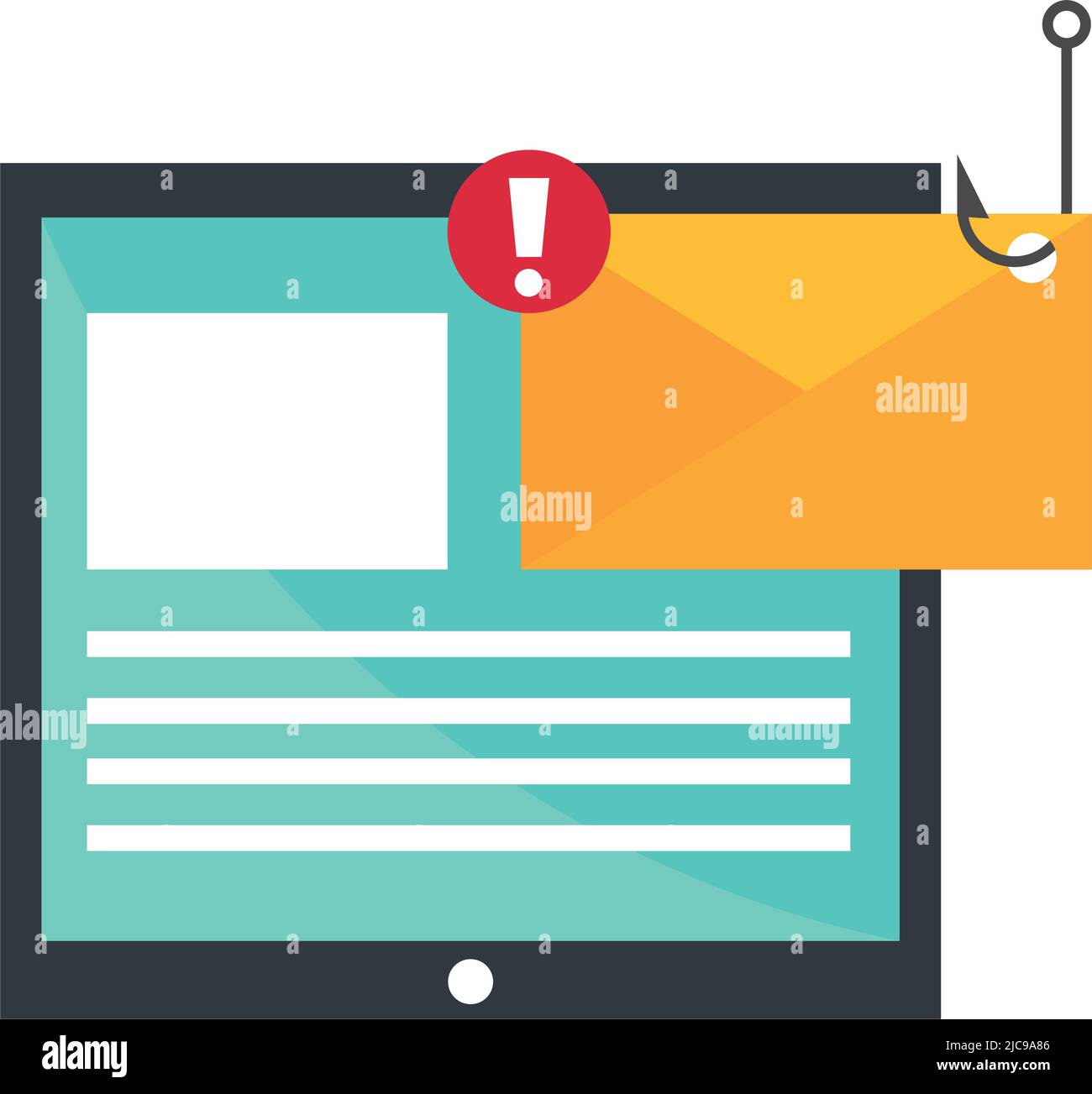 phishing digital attack Stock Vector Image & Art - Alamy