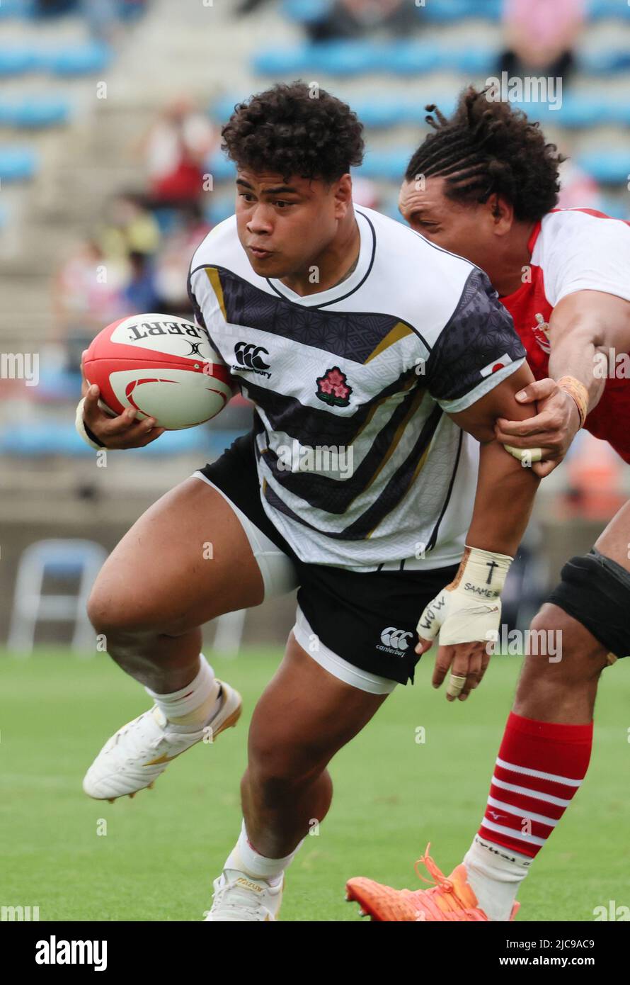 June 11, 2022, Tokyo, Japan - Emerging Blossoms No.8 Tevita Tatafu ...