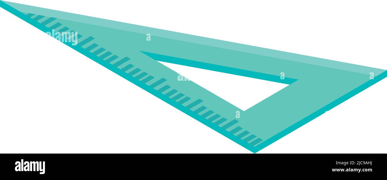 triangle ruler school supply Stock Vector Image & Art - Alamy