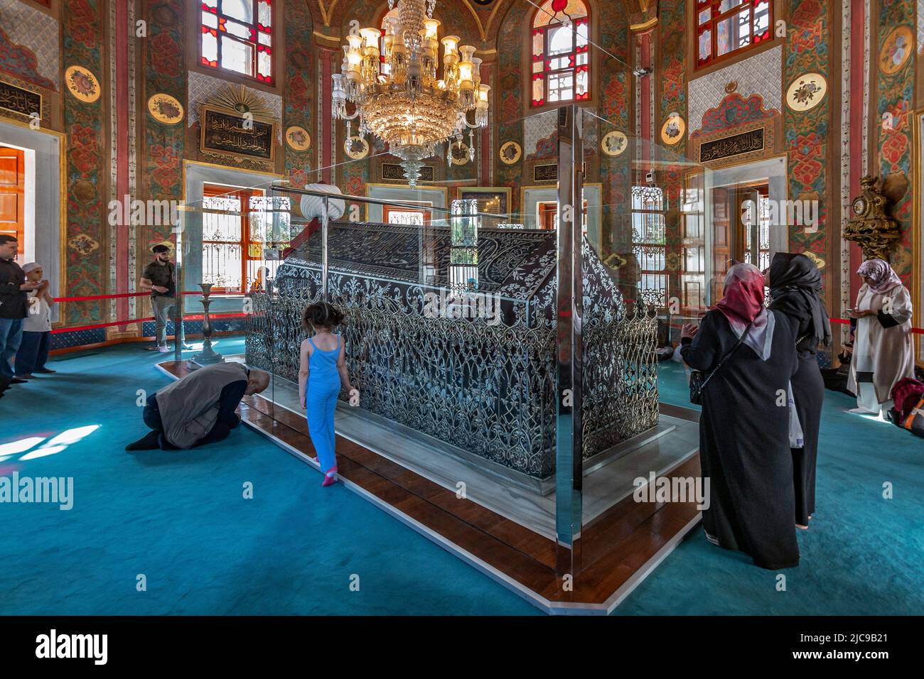 The Tomb of Mehmed II in Fatih district of Istanbul, Turkey Stock Photo ...