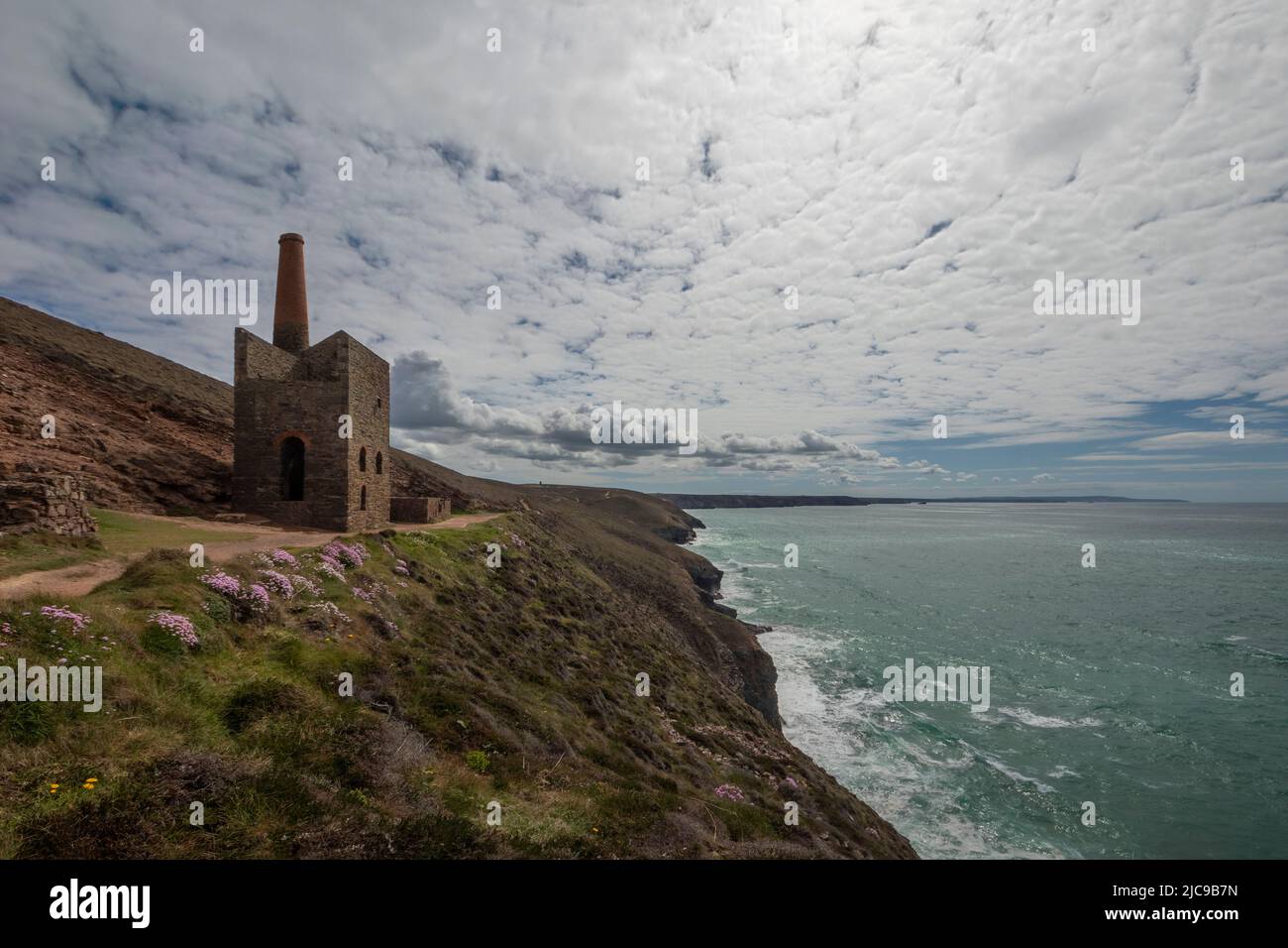 North Cornwalls Atlantic Coast, SW England. Wheal coates (a UNESCO ...