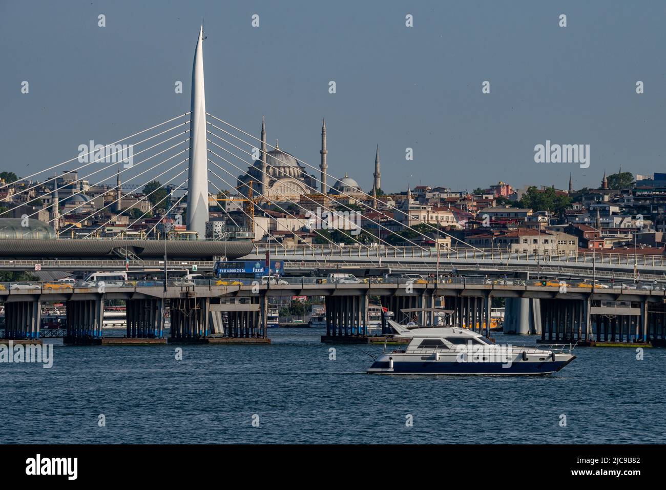 Historical Peninsula and Golden Horn in Istanbul, Turkey Stock Photo ...