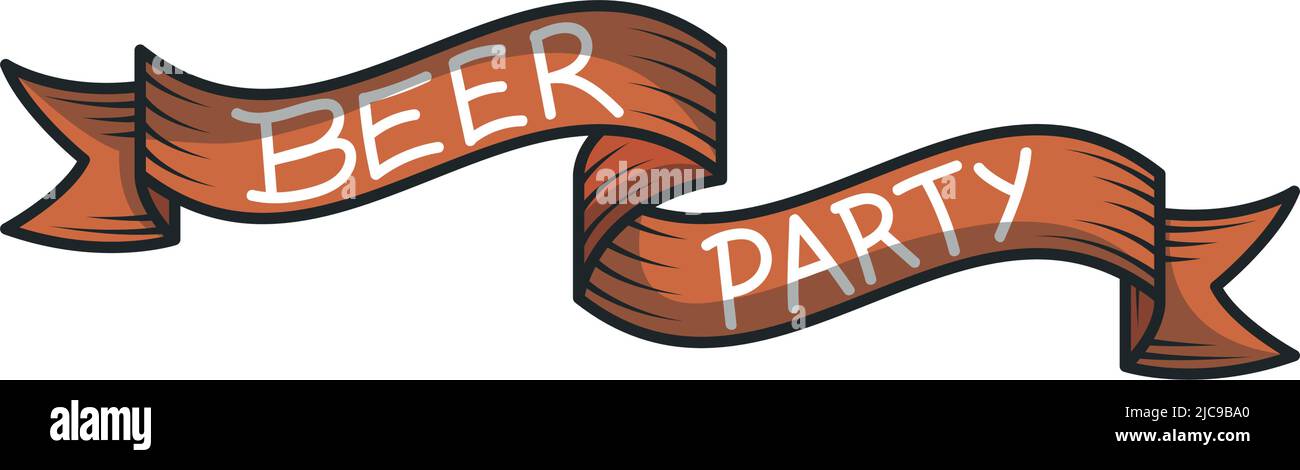 beer party banner icon Stock Vector Image & Art - Alamy