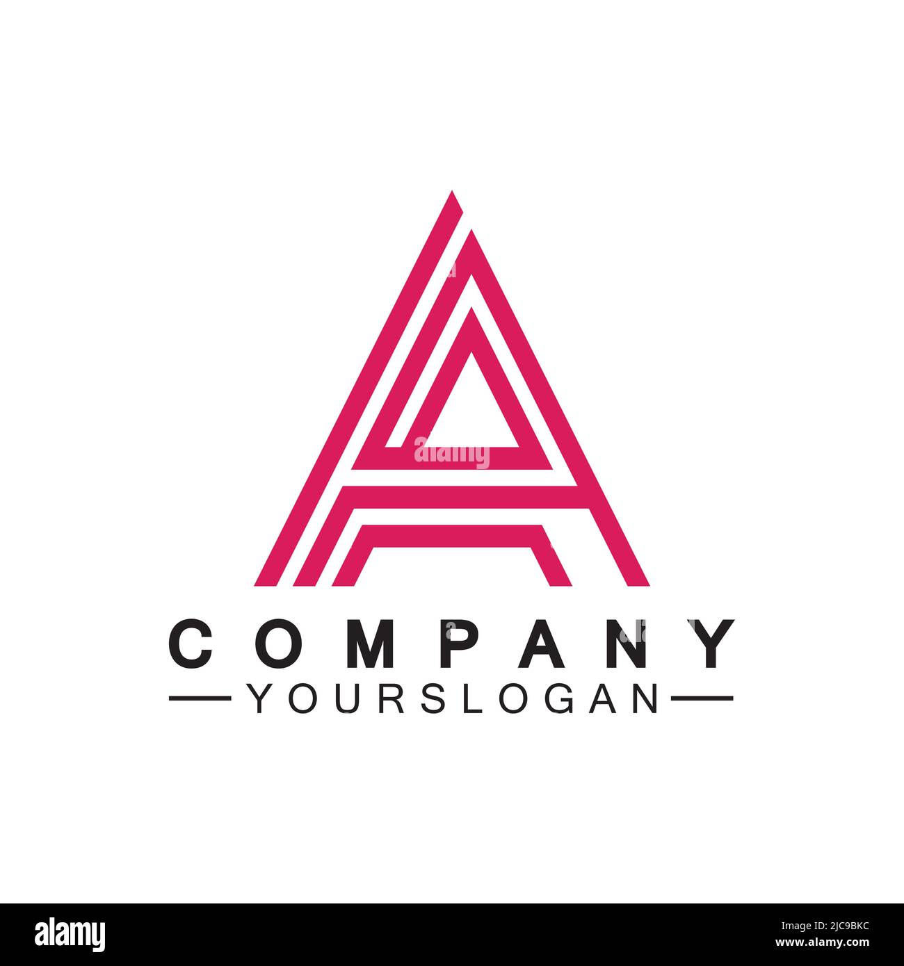 Letter A Monogram Logo Design Brand Identity Logos Designs Vector