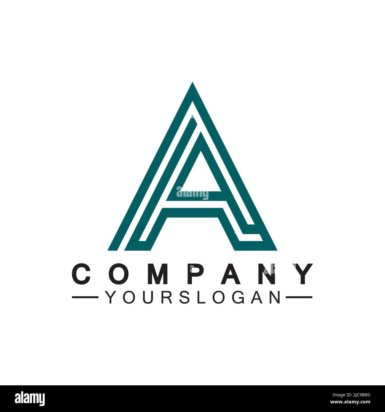 Letter A Monogram Logo Design, Brand Identity Logos Designs Vector Illustration Template Stock ...