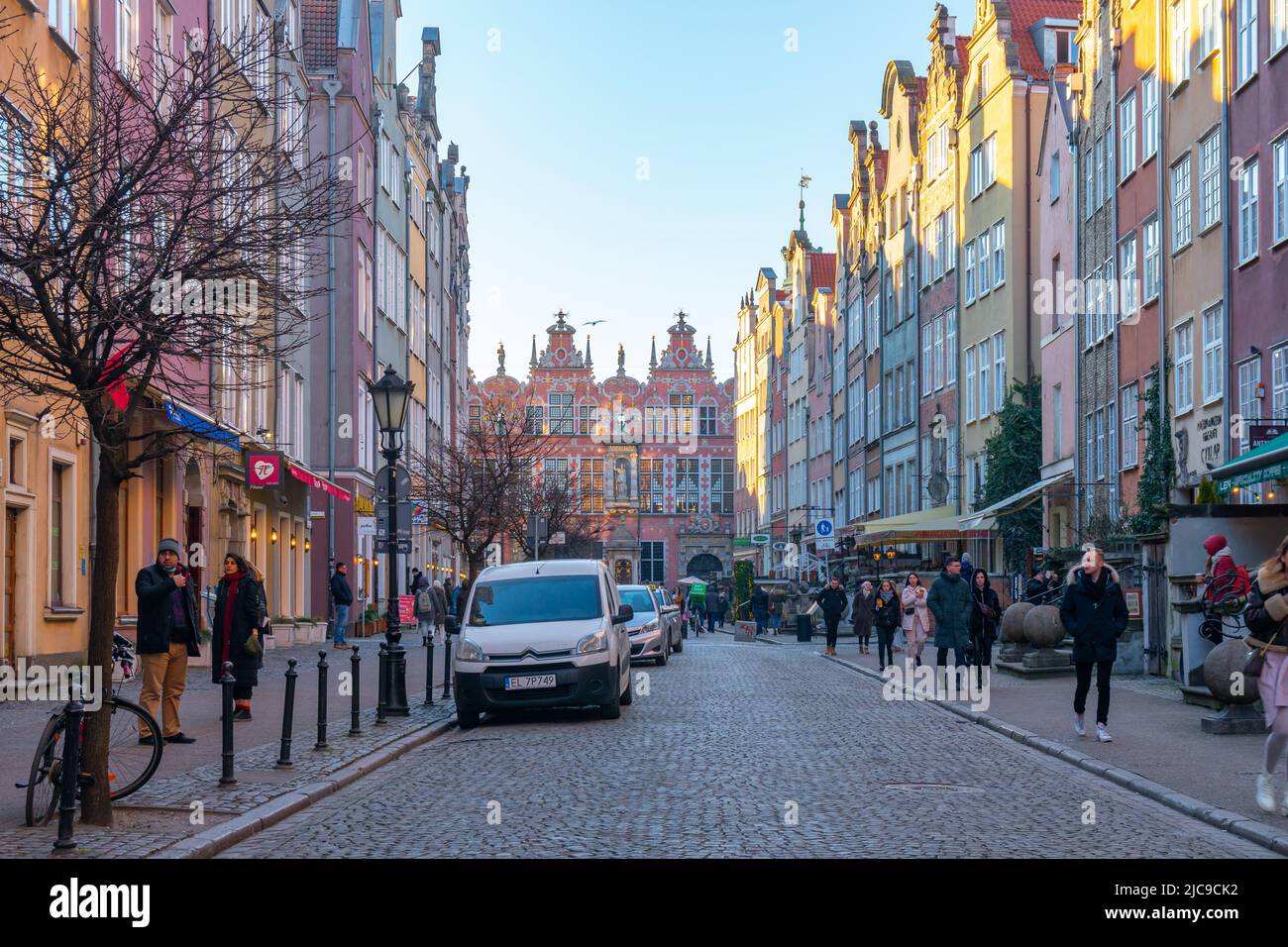 Gdansk, Poland - 12 March, 2022: Architecture of Mariacka Street in ...