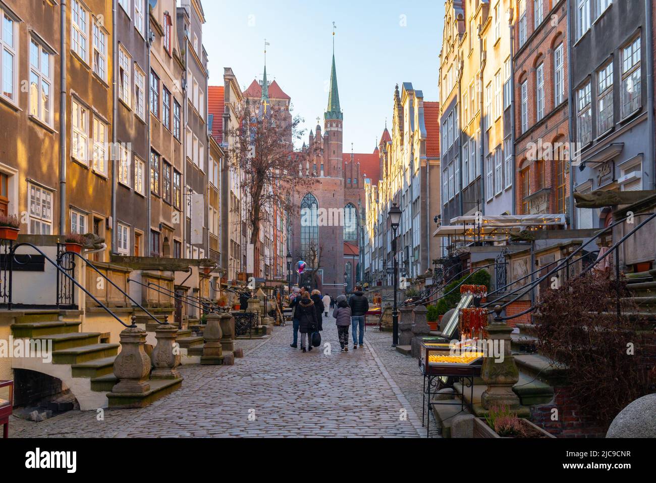 Gdansk, Poland - 12 March, 2022: Architecture of Mariacka Street in ...