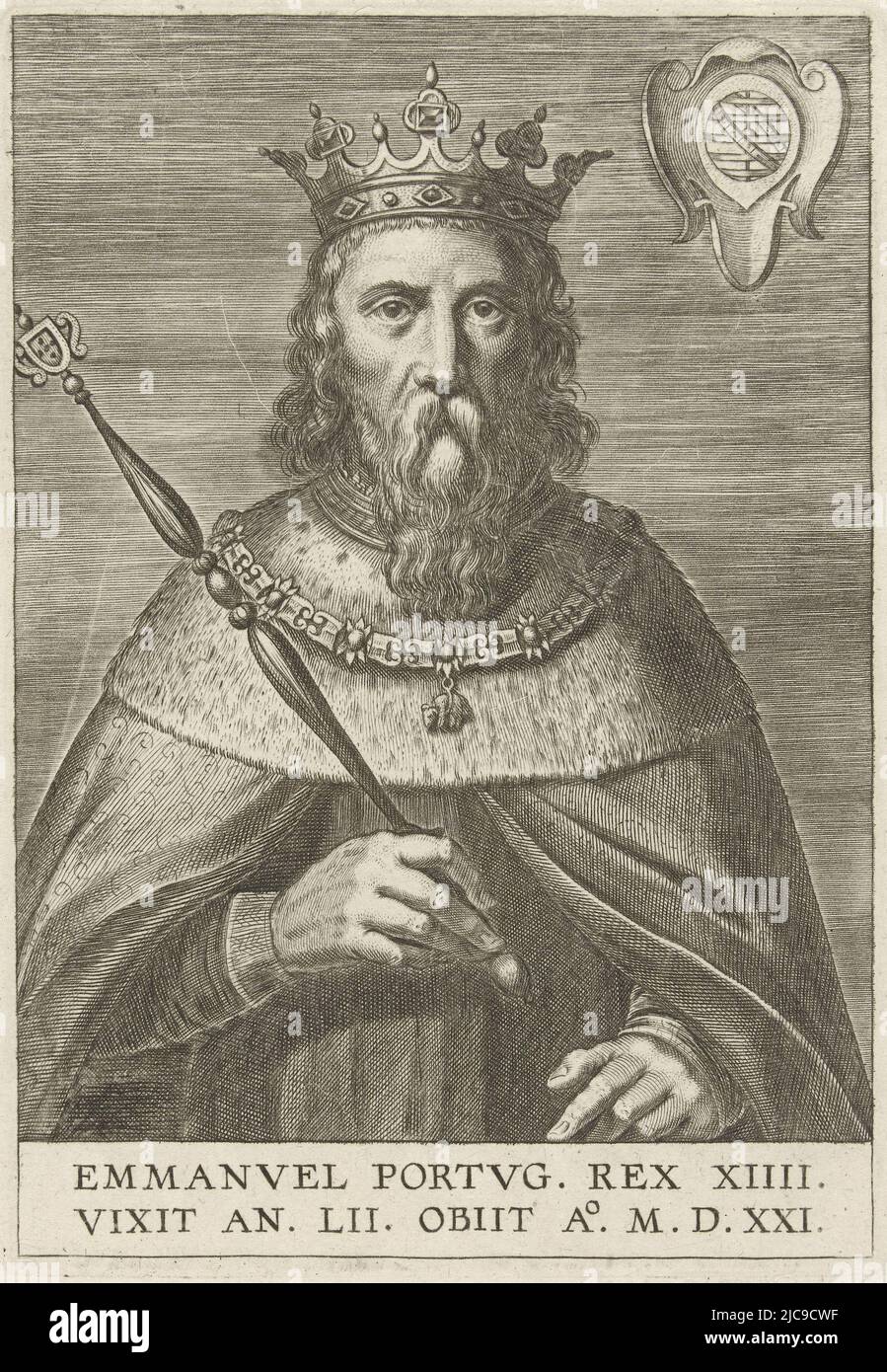 Portrait of King Emanuel I of Portugal Kings and princes of Portugal ...