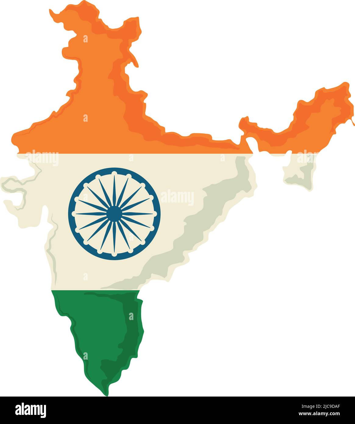 Stylized map of india Stock Vector Images - Alamy