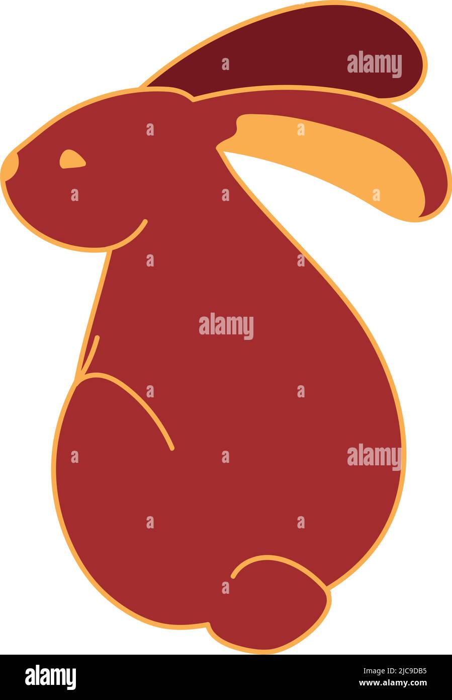 rabbit sitting animal Stock Vector Image & Art - Alamy