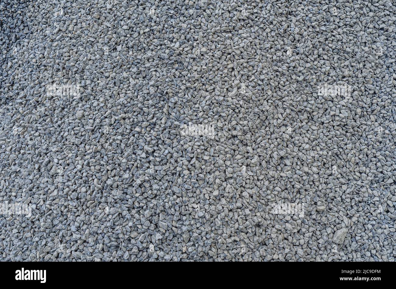Abstract stone texture. Fine gray gravel. Small gray stones. Building ...