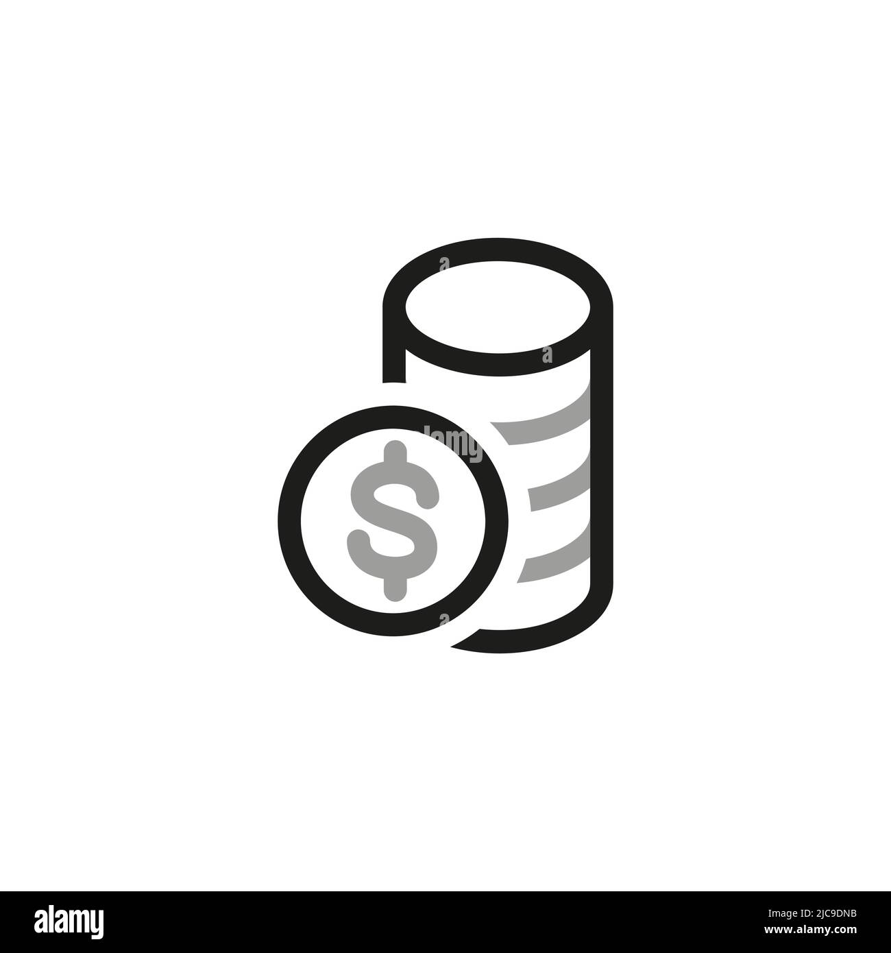Simple of Coins Related Icons. Pile icon with coins. Contact Us web ...