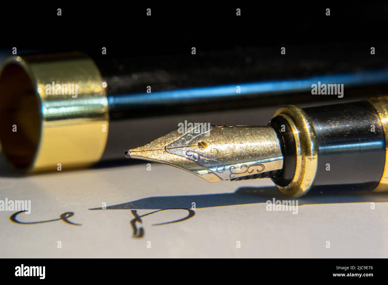 The inscription start up with a fountain pen. Calligraphy. Business ...