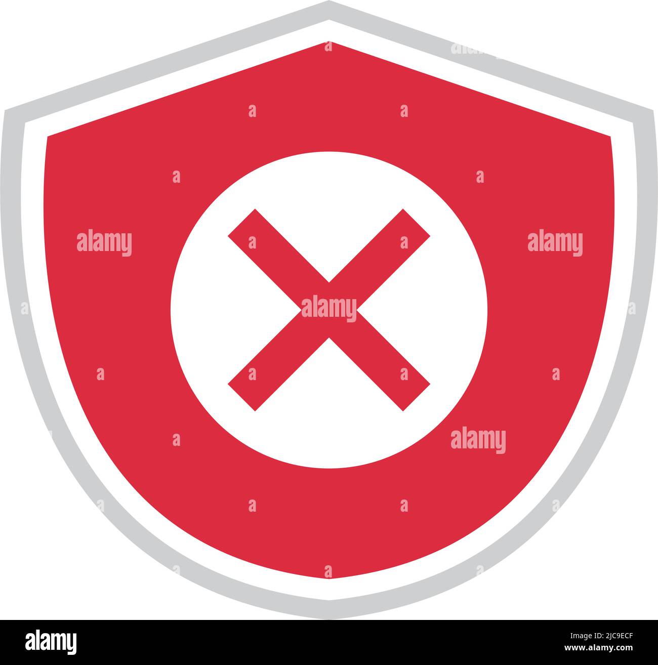 shield error caution Stock Vector Image & Art - Alamy