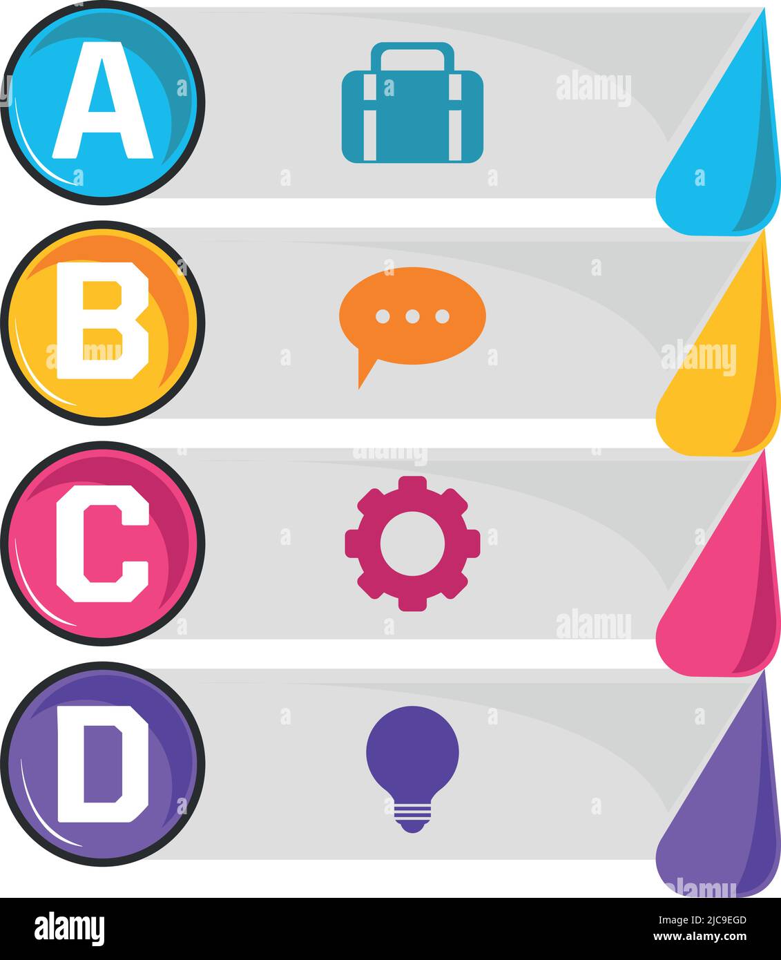 infographic four steps for business Stock Vector Image & Art - Alamy