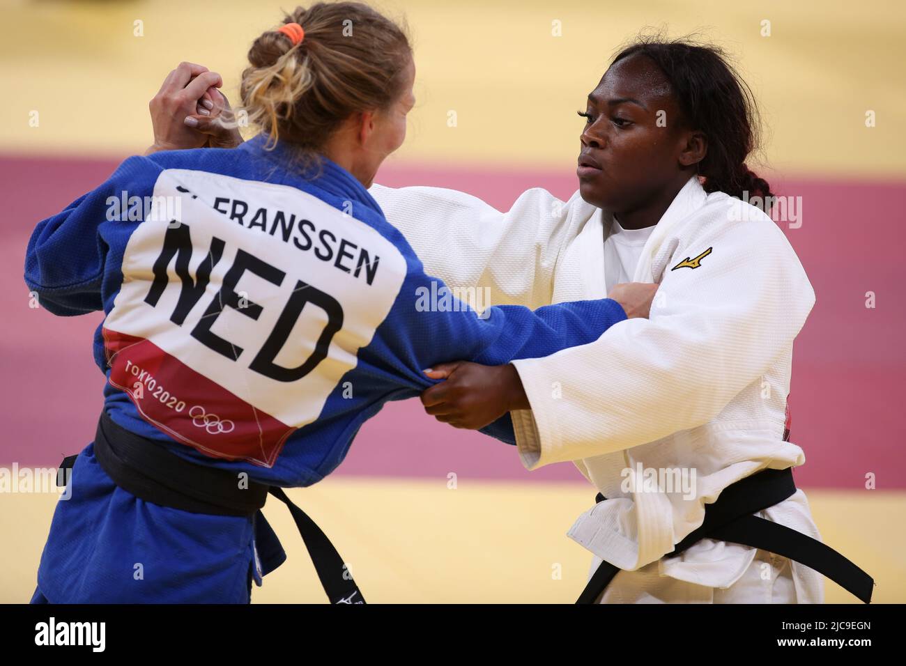 JULY 27th, 2021 - TOKYO, JAPAN: Clarisse AGBEGNENOU of France (white ...