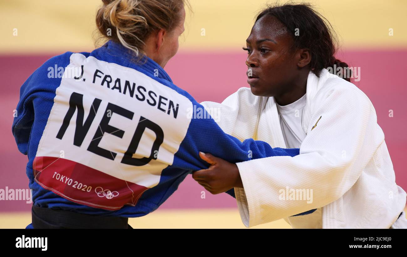 JULY 27th, 2021 - TOKYO, JAPAN: Clarisse AGBEGNENOU of France (white ...