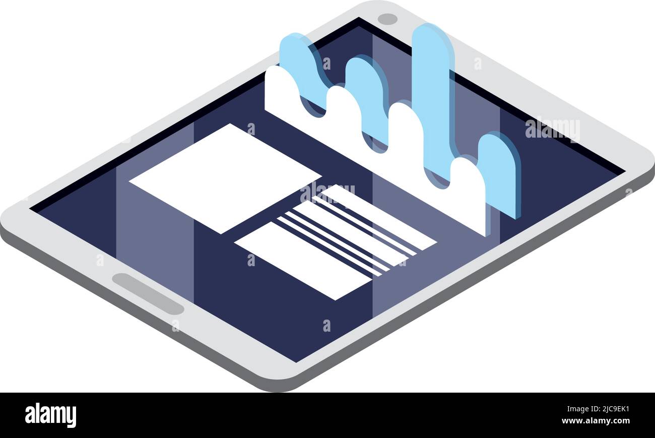 phone digital report Stock Vector Image & Art - Alamy