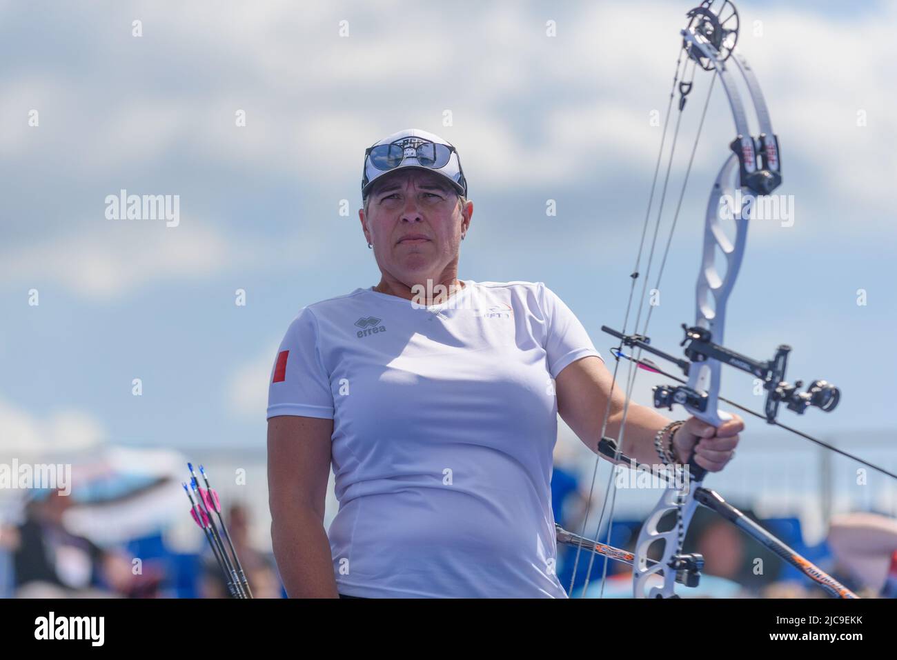Sophie Dodemont (Compound Women France) during the European Archery ...