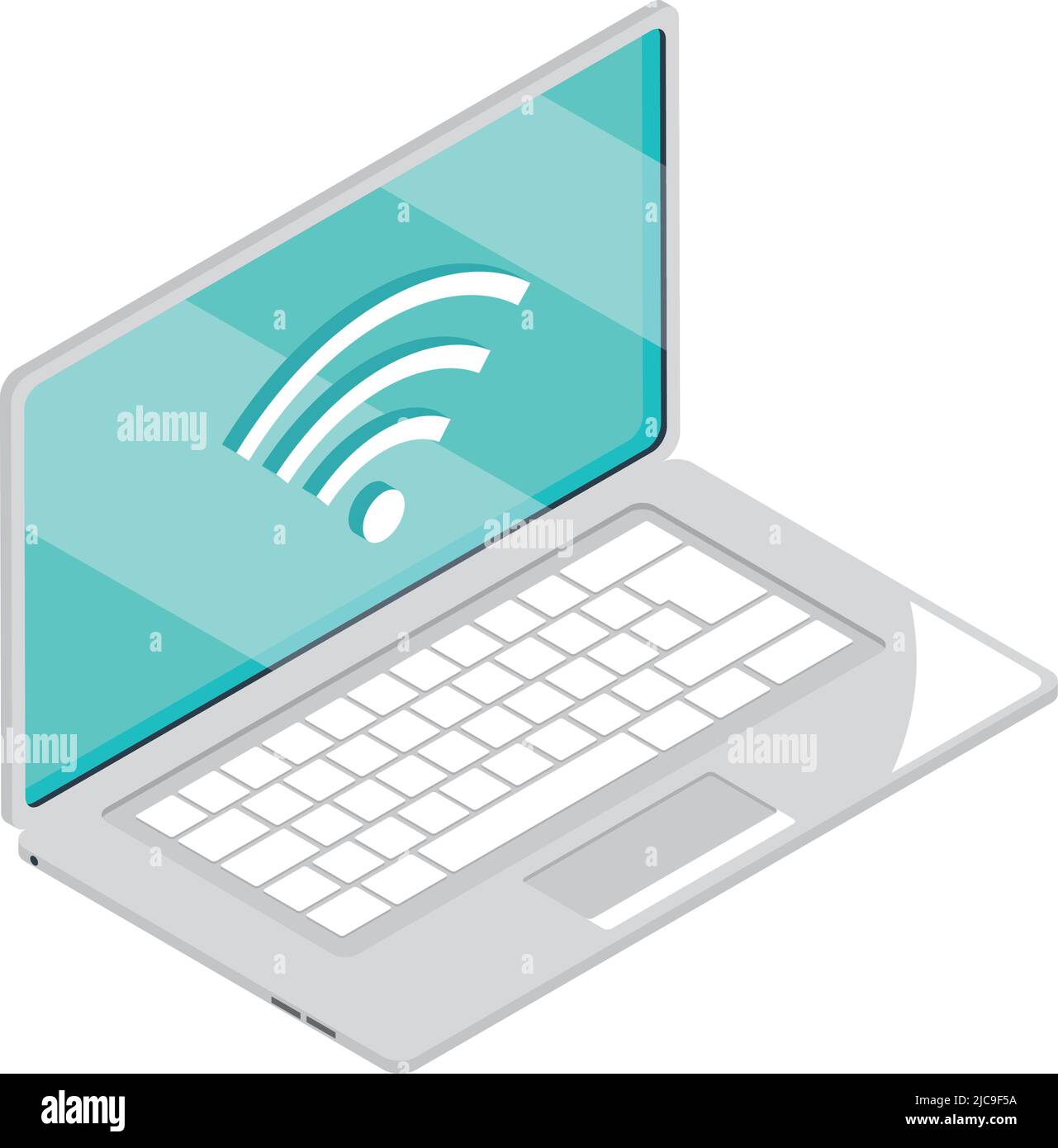 laptop wifi connected Stock Vector Image & Art - Alamy