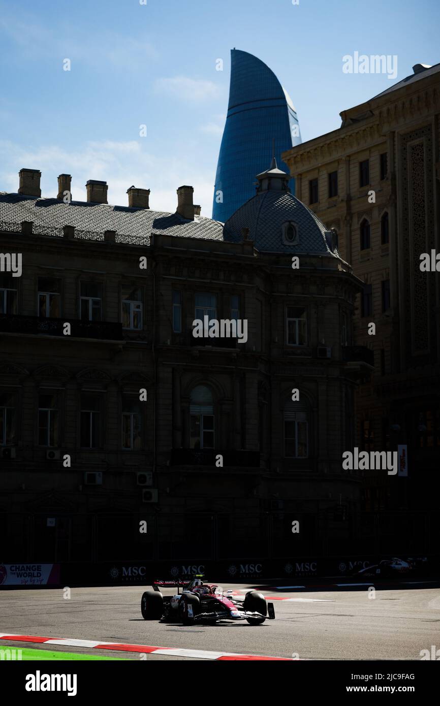 June 11, 2022, Rome, Azerbaijan: 24 ZHOU Guanyu (chi), Alfa Romeo F1 ...