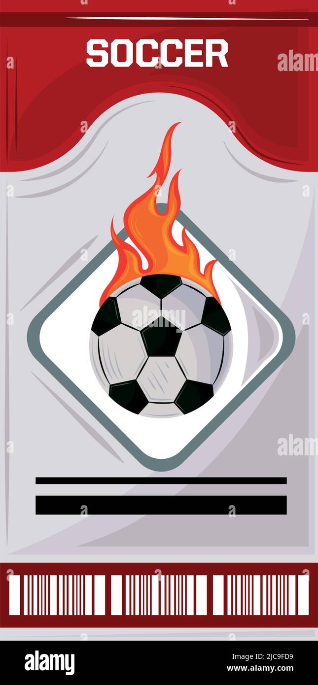 Vector soccer stadium ticket hi-res stock photography and images - Alamy