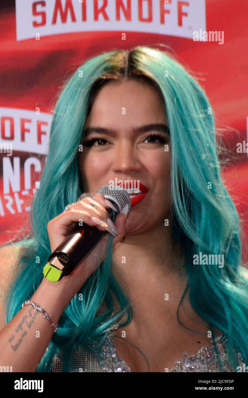 Non Exclusive: June 10, 2022, Mexico City, Mexico: Colombian Singer ...