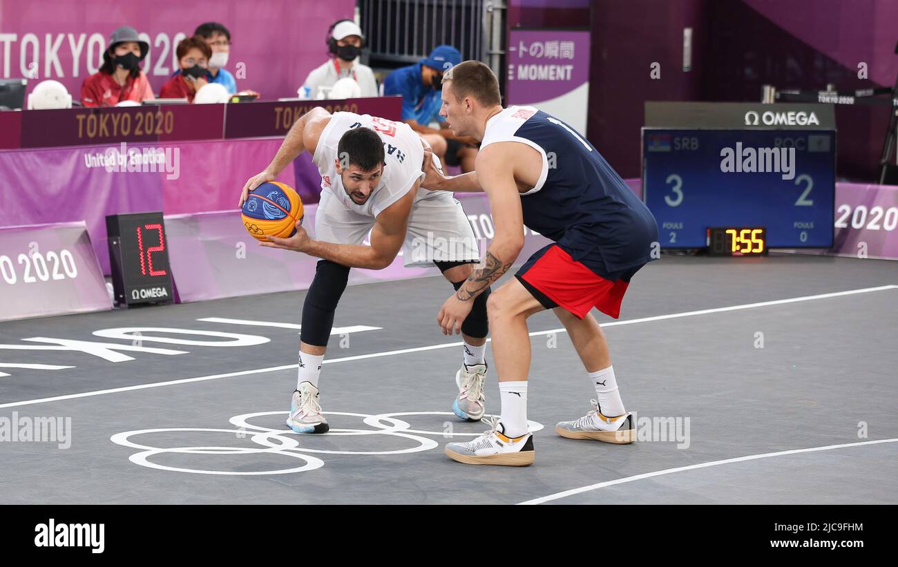 JULY 28th, 2021 - TOKYO, JAPAN: Aleksandar Ratkov of Serbia (5) in ...