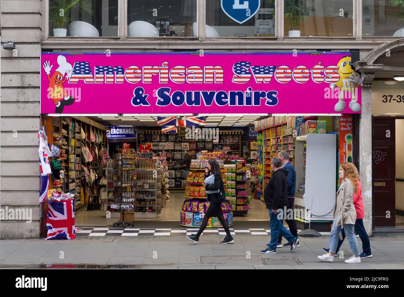 An American Candy store Oxford Street. Recently a large number a large ...
