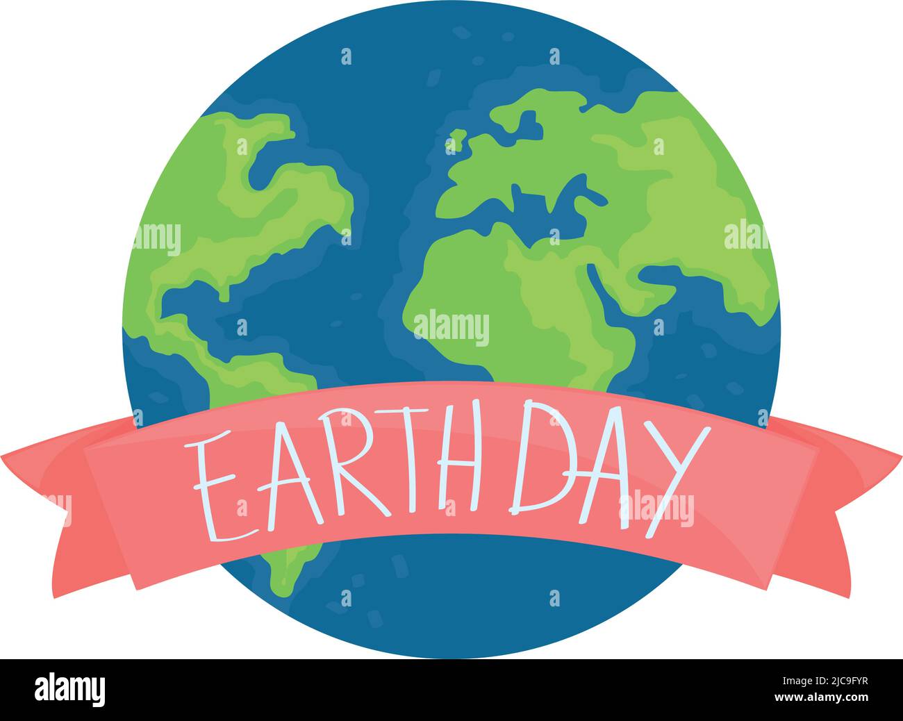 earth day ribbon Stock Vector Image & Art - Alamy