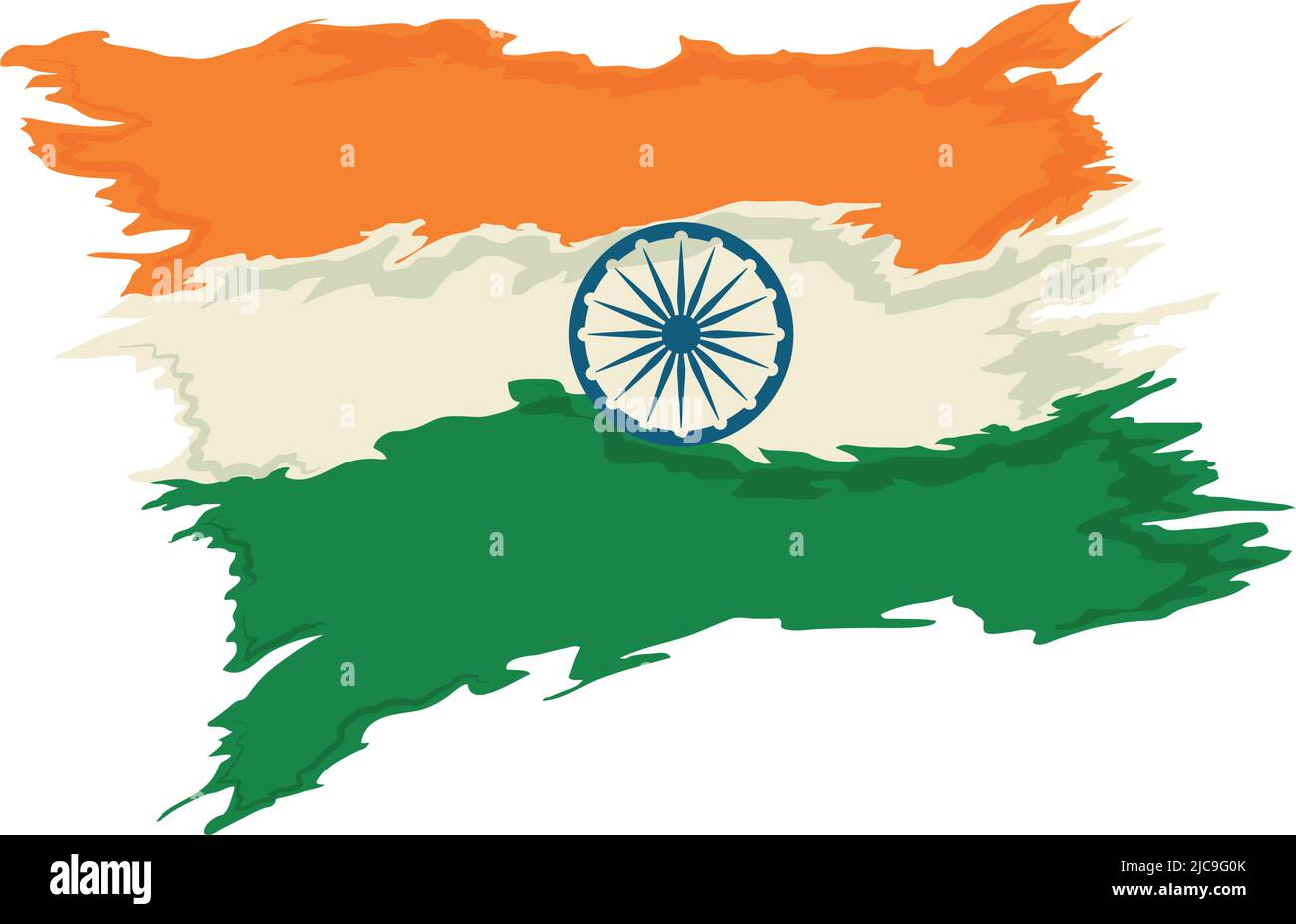 Grunge Indian Flag Stock Vector Image And Art Alamy