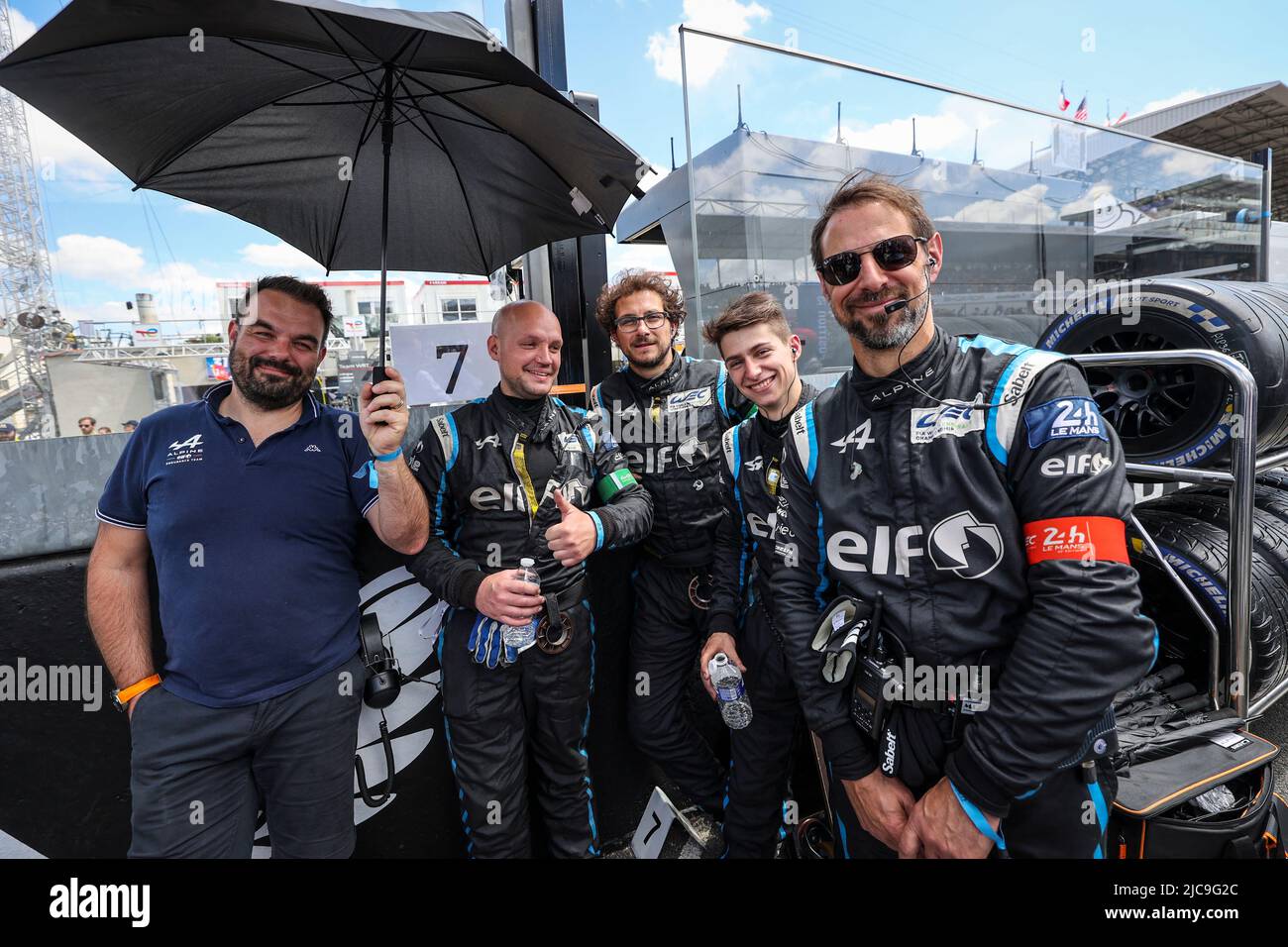 Alpine Elf Team, Alpine A480 - Gibson, starting grid, grille de depart ...