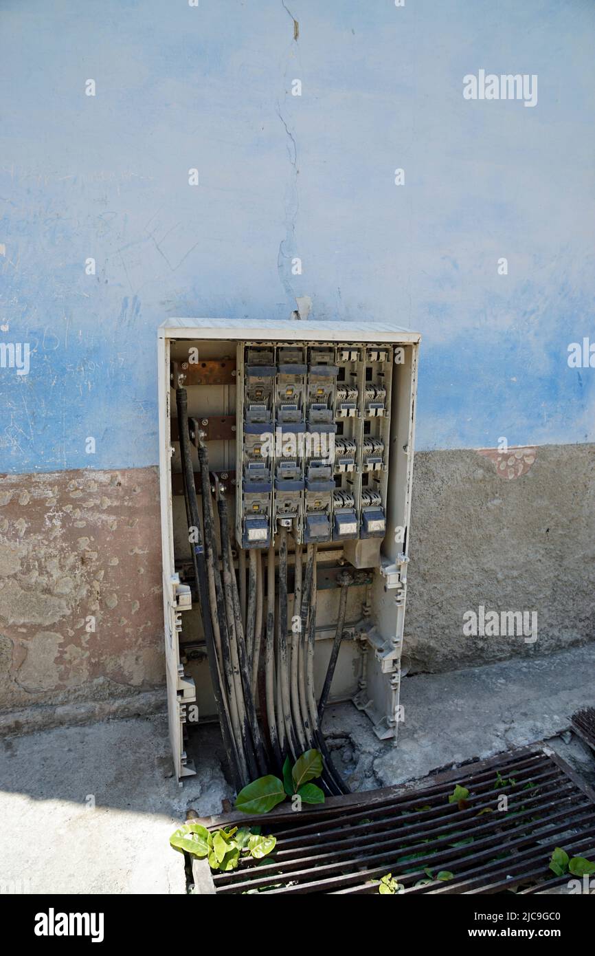 Old fuse box hi-res stock photography and images - Alamy